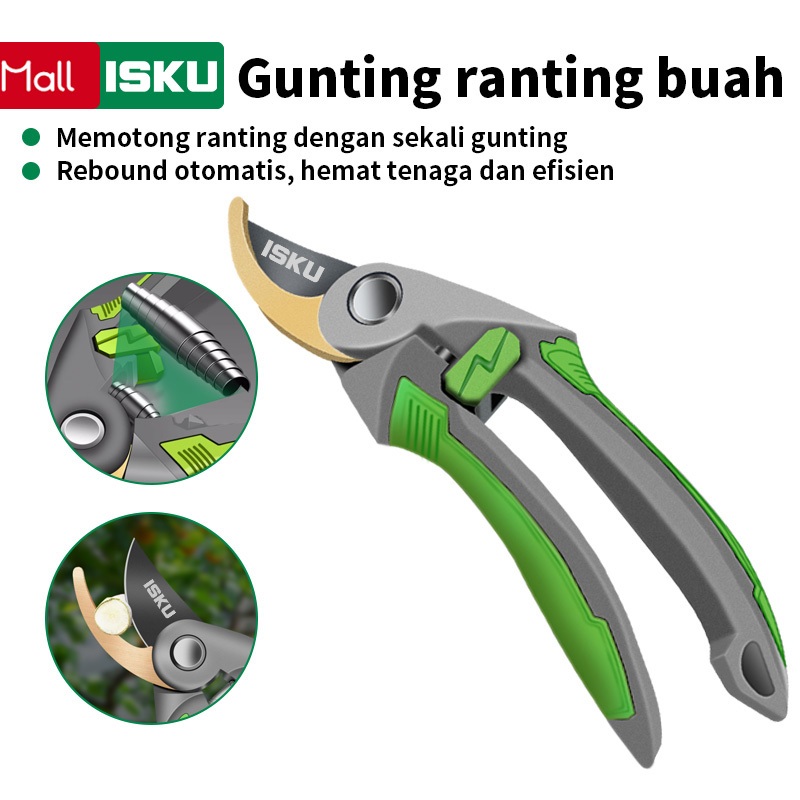 Jual ISKU Gunting Dahan 8 Inch Dan Ranting Bunga Tanaman Gunting Kebun/Pruning Shears Alat ...