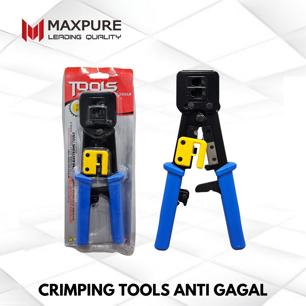 Jual Tang Crimping Tool Konektor RJ45 RJ11 CAT6 CAT5 Anti Gagal ...