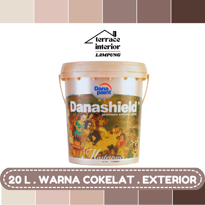 Jual Cat Tembok Exterior Danapaint Danashield Warna Cokelat 20 L ...
