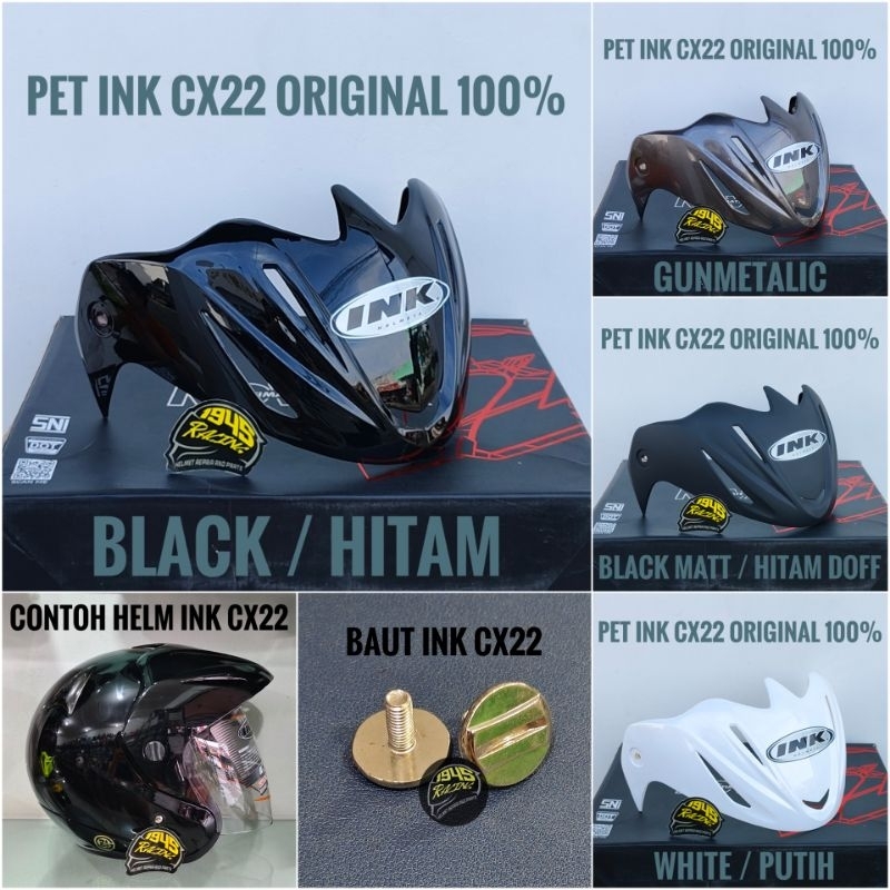 Jual PET INK CX22 ORIGINAL 100% / TOPI HELM INK CX22 ORIGINAL 100% ...