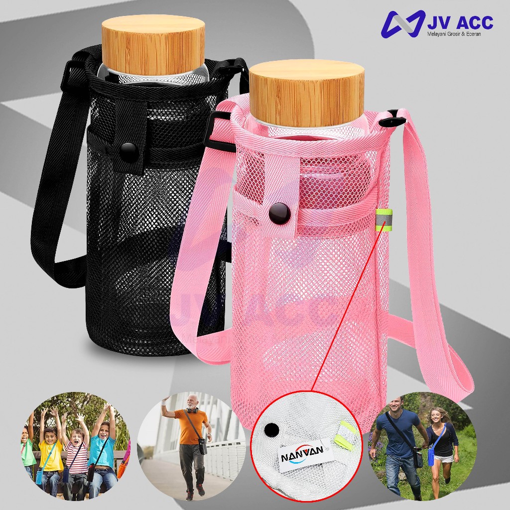 Jual NANVAN NVN-TS2 TAS SELEMPANG BOTOL MINUM DAN HP MODEL JARING / TAS ...
