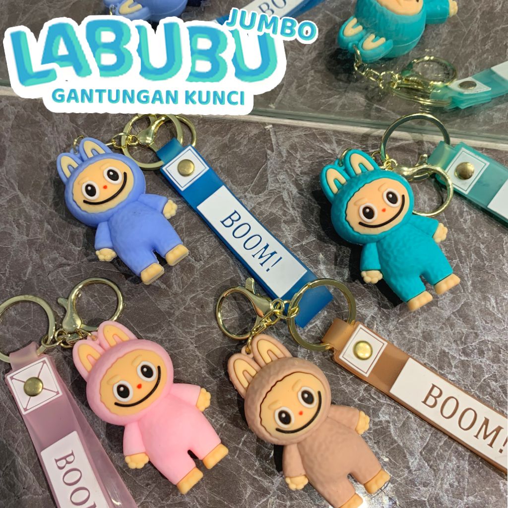 Jual Gantungan Kunci Labubu Boom/ Ganci Labubu/Keychain Boneka Labubu ...