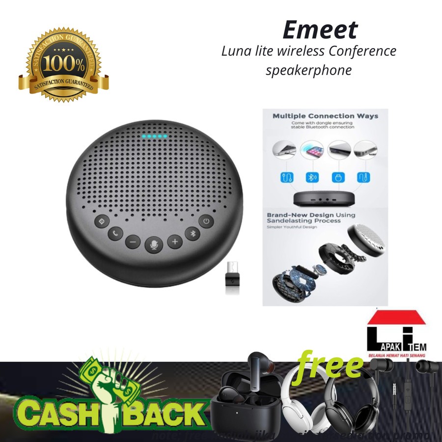 Jual Emeet Luna lite wireless Conference speakerphone | Shopee Indonesia