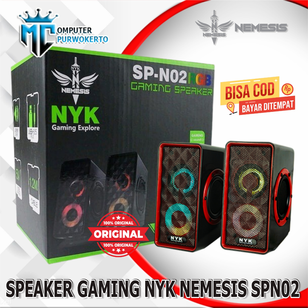 Jual Speaker Gaming PC dan Laptop NYK SP-N02 Speaker NYK Super Bass | Shopee Indonesia
