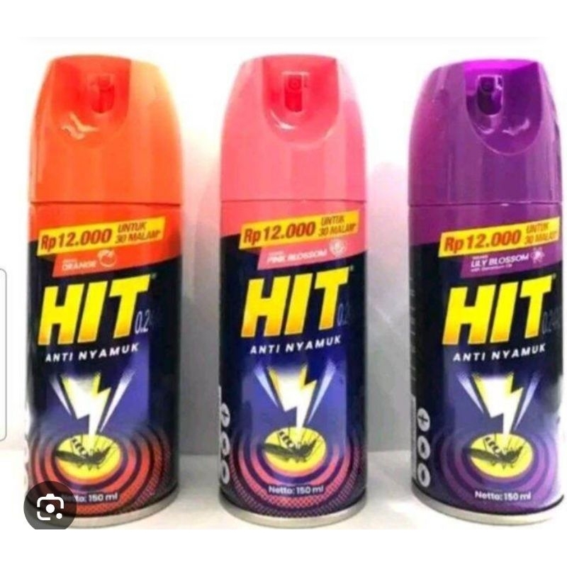 Jual HIT Aerosol 150 ml / Obat Anti Nyamuk Hit Spray Kemasan 150 ml ...