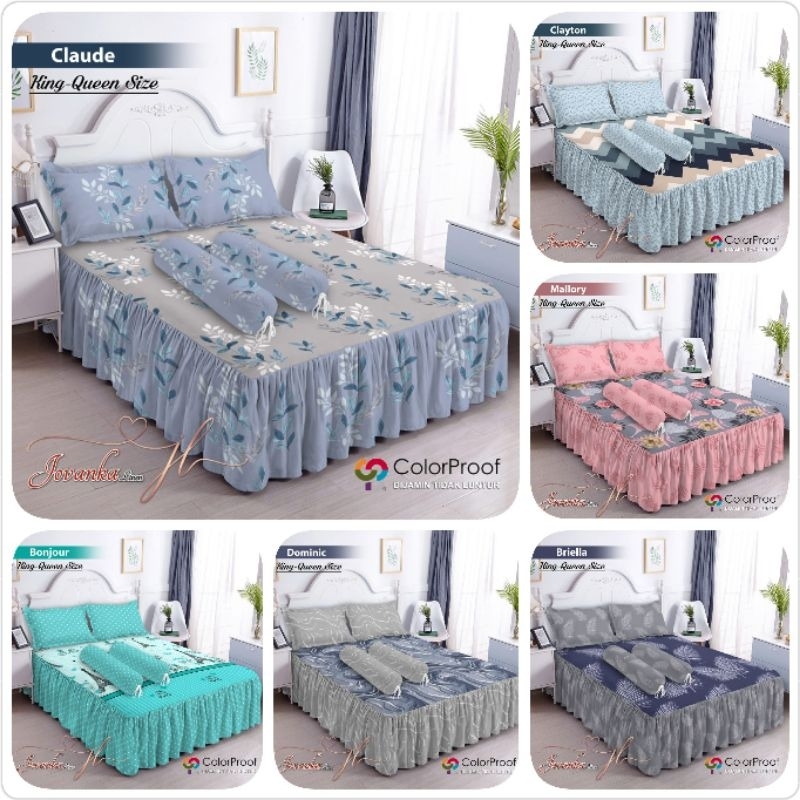 Jual Sprei Rumbai Jovanka By Fata Ukuran King 180x200 | Shopee Indonesia