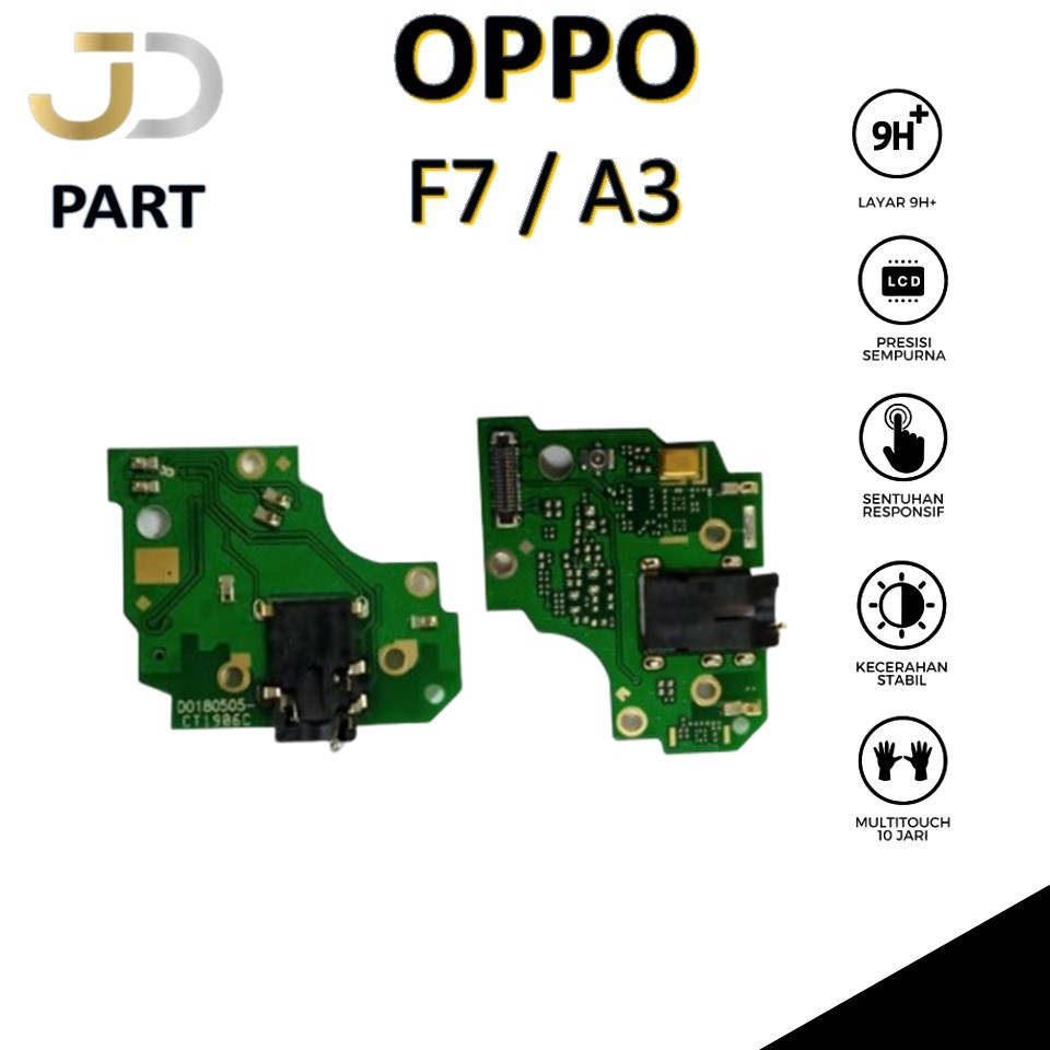 Jual FLEXIBEL OP A3 / F7 + CONNECTOR HANDSFREE / PAPAN CAS ORI | Shopee ...