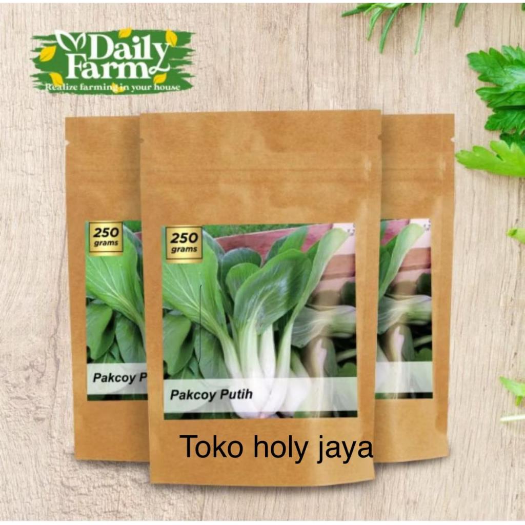 Jual ( 250 gram ) DF benih PAKCHOY PUTIH 250 gram pakcoy white bulk ...