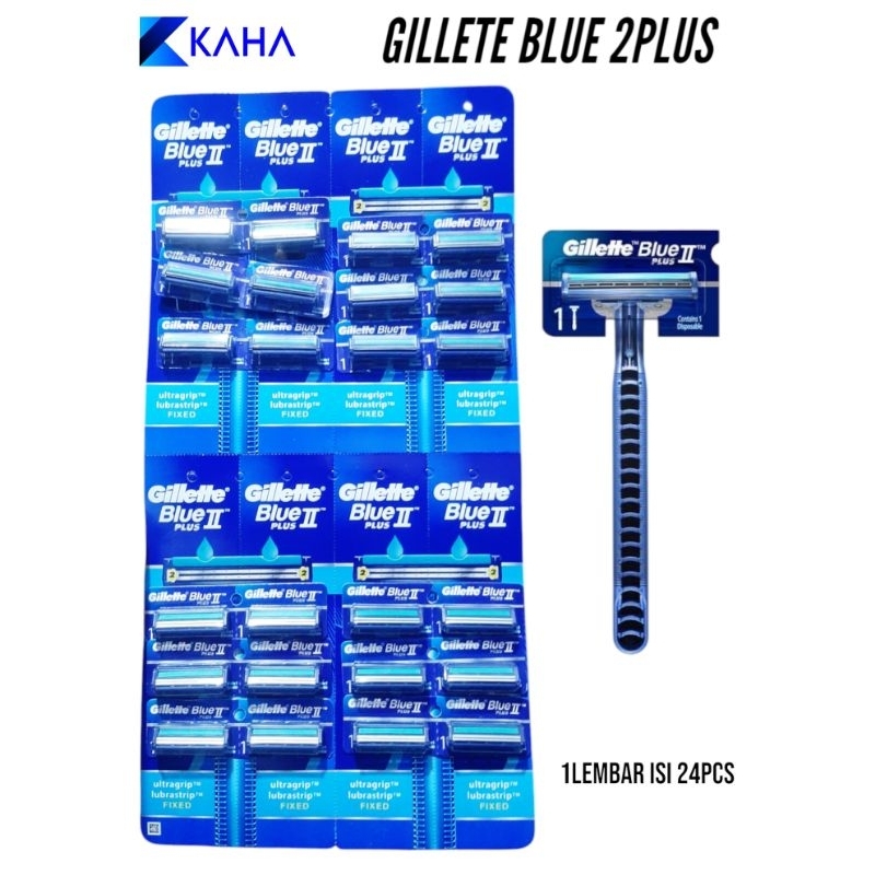 Jual Gillette Blue II Plus/ Lembar Isi 24PCS | Shopee Indonesia