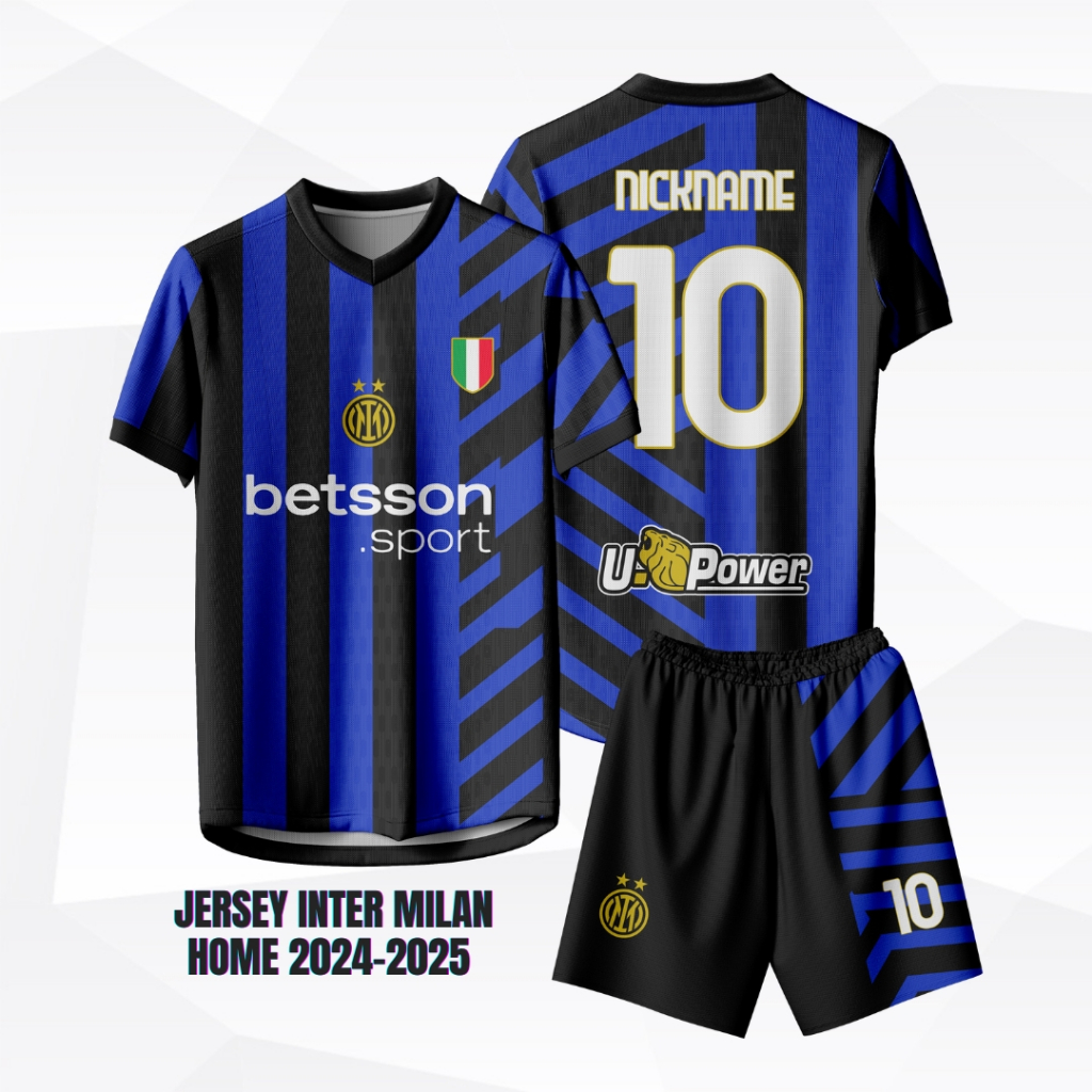 Jual JERSEY INTER MILAN HOME 2024-2025 FULL PRINTING FREE CUSTOM NAMA ...