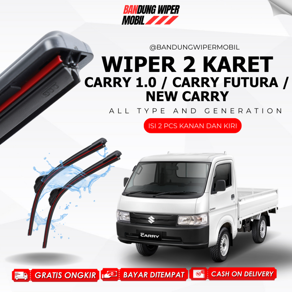 Jual Wiper Mobil Dual Karet Suzuki Carry / Carry Futura / Carry 1.0 ...