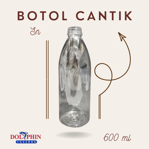Jual ISI 10 PCS - Botol Plastik SN / Botol Cantik 600ml SN Tutup/ Botol Jelly / Botol Jus SN ...