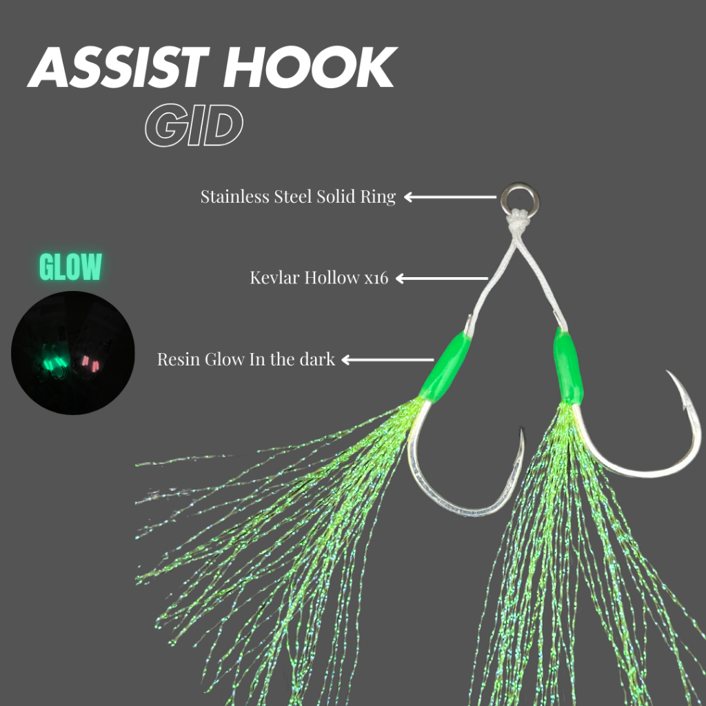 Jual Assist Hook Jigging Assist Hook GID Murah assist hook double GID ...