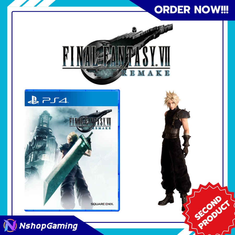 Jual Final Fantasy VII Remake Playstation 4/Kaset PS4 (Second) | Shopee Indonesia