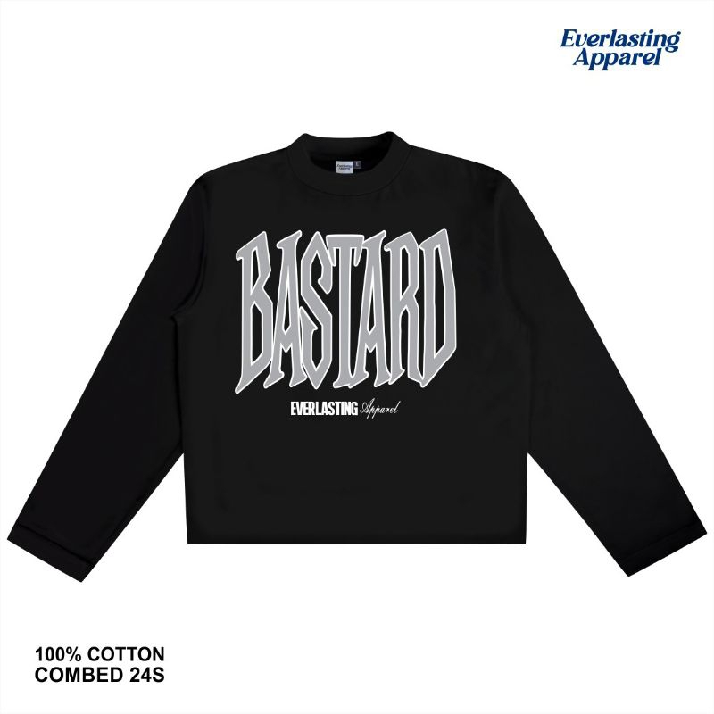 Jual Longsleeve Boxy "Bad-Jinkan" Black By: Everlasting Apparel ...