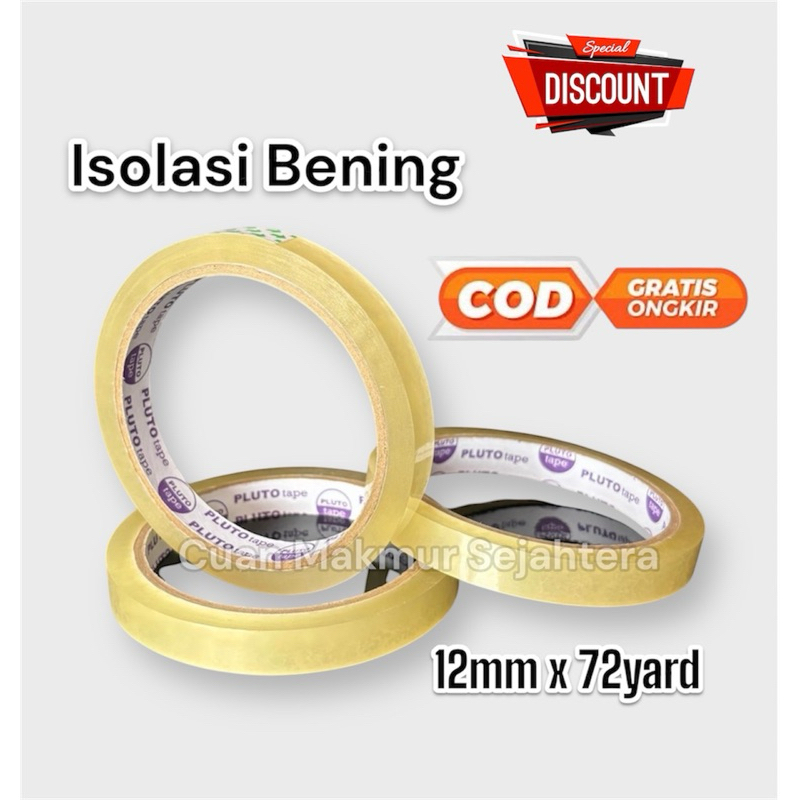 Jual ISOLASI 12MM | SOLASI BENING 12MM | LAKBAN BENING 12MM | SELOTIP ...