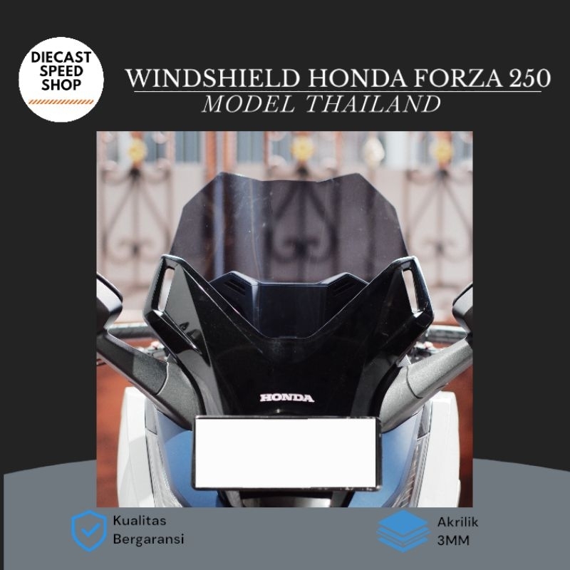 Jual windshield / wind shield Honda Forza 250 model thailand | Shopee ...