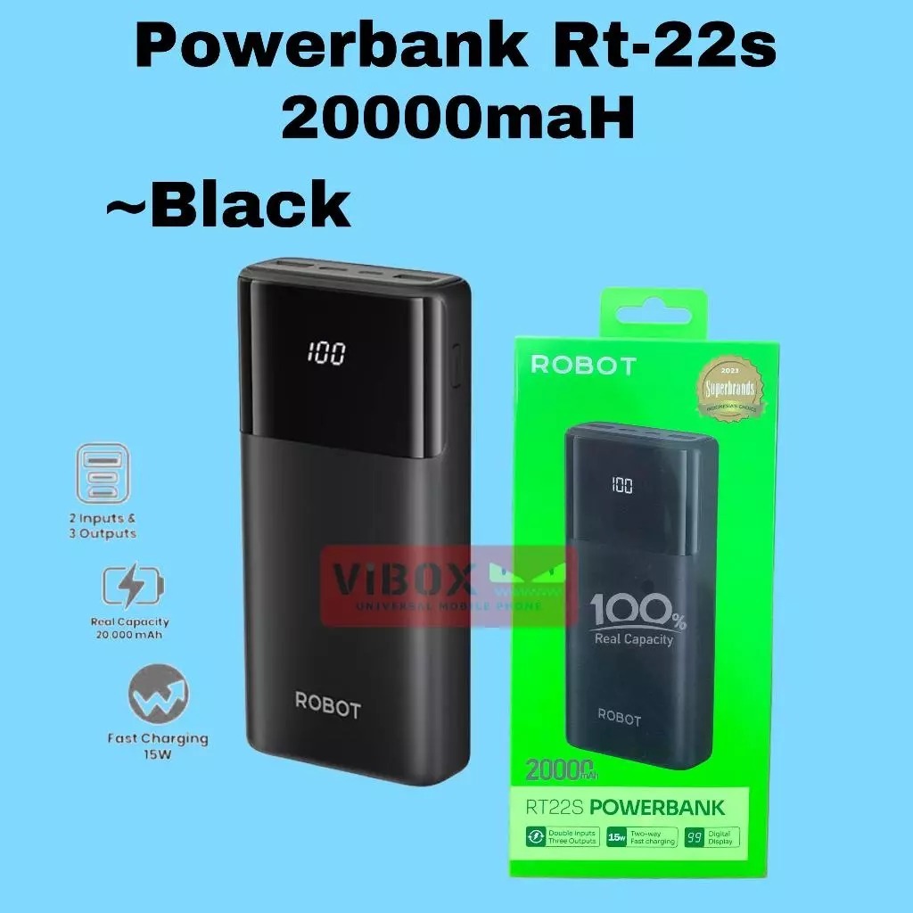 Jual ROBOT Smart PowerBank Fast Charging 20000mAh RT22S/RT25 22.5W 4 ...