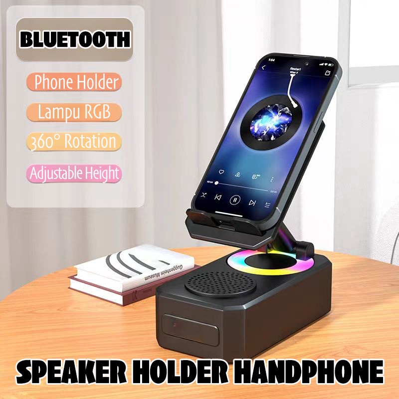 Jual Speaker Holder Handphone Bluetooth Mini Portable 360 Derajat Super ...