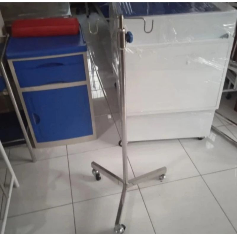 Jual Tiang infus kaki 3 stainless/ tiang infus medis | Shopee Indonesia