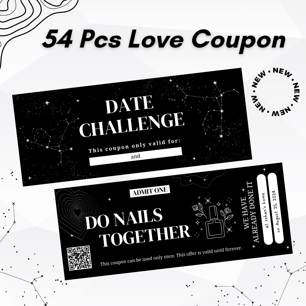 Jual Free BOX! Love Coupon - Kartu Tanda Pacaran Truth Or Dare Kartu ...