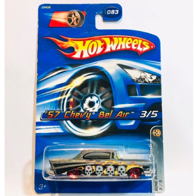 Jual HOT WHEELS - 57 CHEVY BEL AIR BONES | Shopee Indonesia