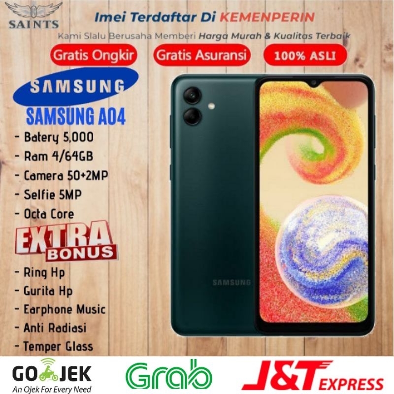 Jual Samsung Galaxy A04 Ram 4GB Rom 64GB 4/64 & 3/32 Garansi Samsung ...