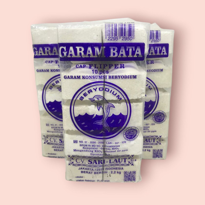 Jual garam bata fliper beryodium 2,2kg | Shopee Indonesia