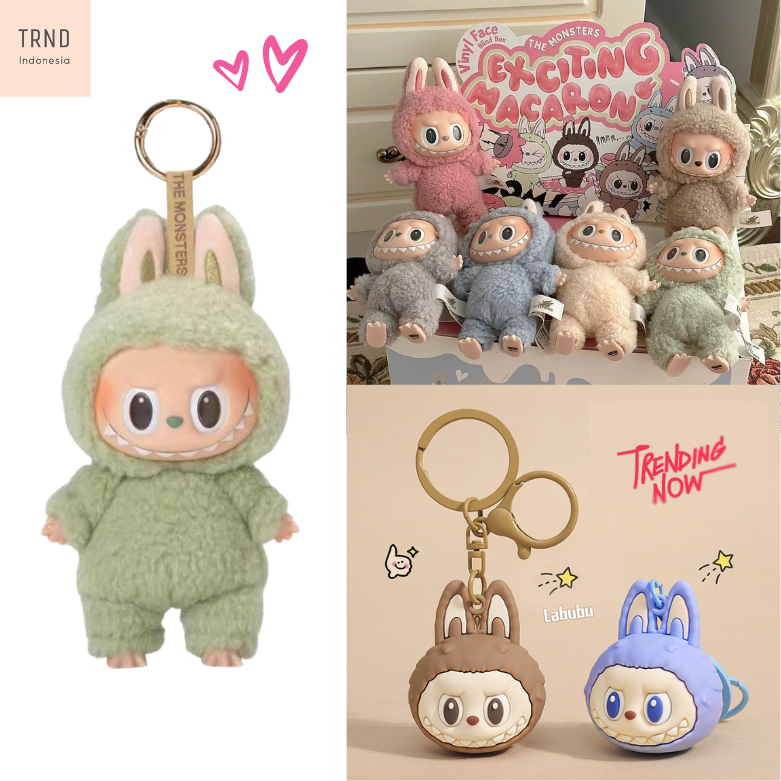 Jual READY LABUBU Sealed Vynil Face Keychain GEN 1 Boneka Labubu Viral ...