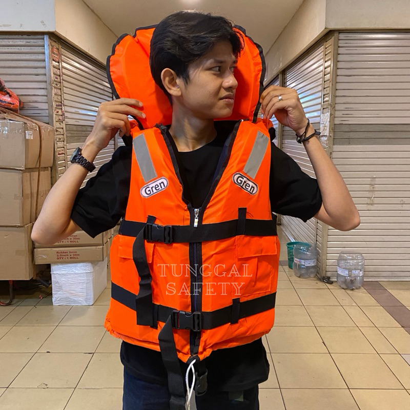 Jual Pelampung Life Jacket Green Original / Pelampung Safety Green ...
