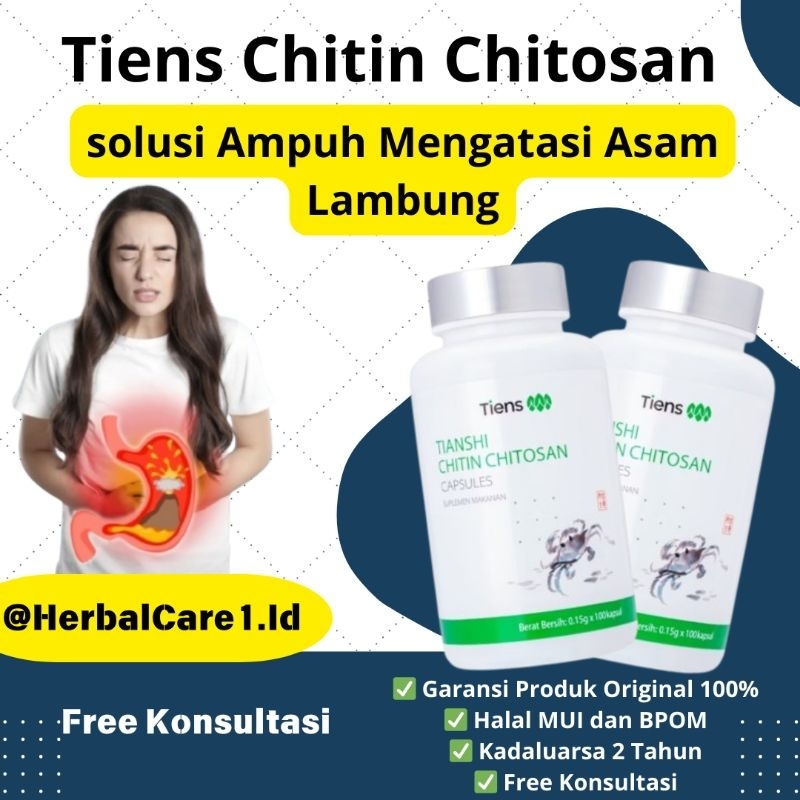 Jual (Ecer)Serat Chitin Obat Asam Lambung Kronis Gerd Maag Anxiety ...