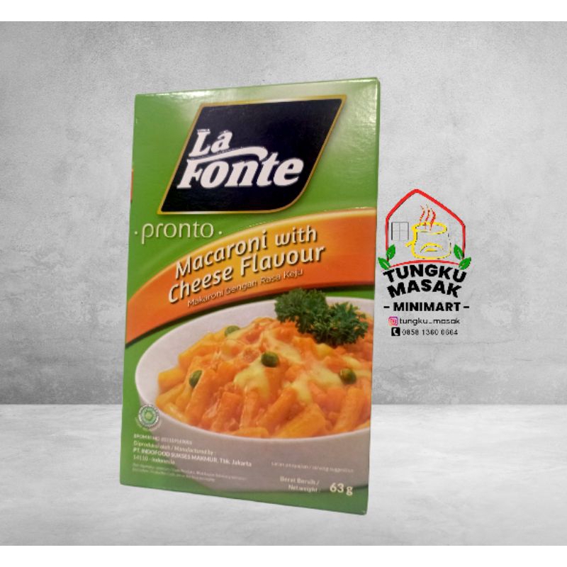 Jual La Fonte Macaroni with Cheese Flavour Pronto - Minimart- 63g ...