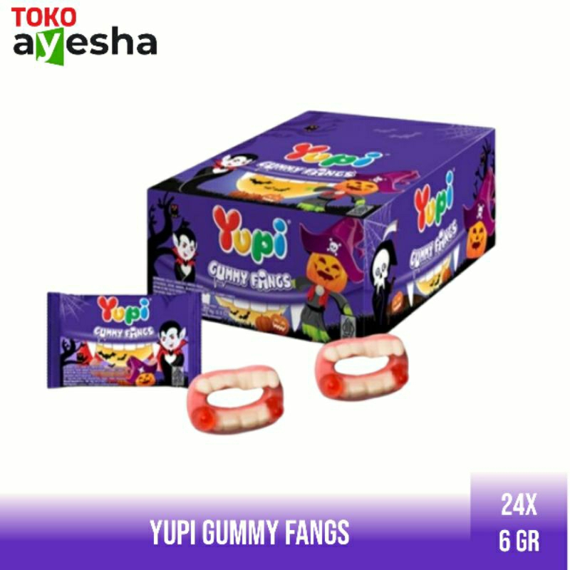 Jual Yupi Gummy Fangs Box 144gr - 24x6gr | Shopee Indonesia