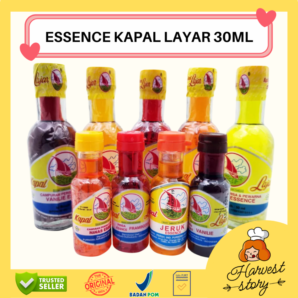 Jual ESSENCE CAP KAPAL LAYAR 20ML (FRAMBOZEN, VANILA, NANAS) | Shopee ...