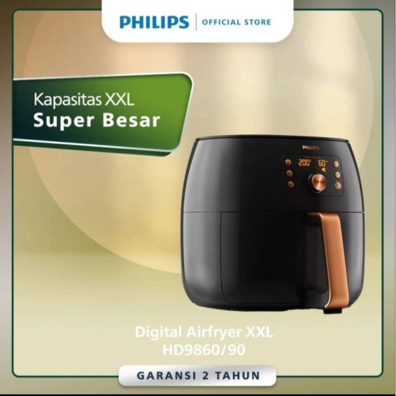 Jual PHILIPS AIR FRYER XXL HD-9860/60 ORIGINAL | Shopee Indonesia