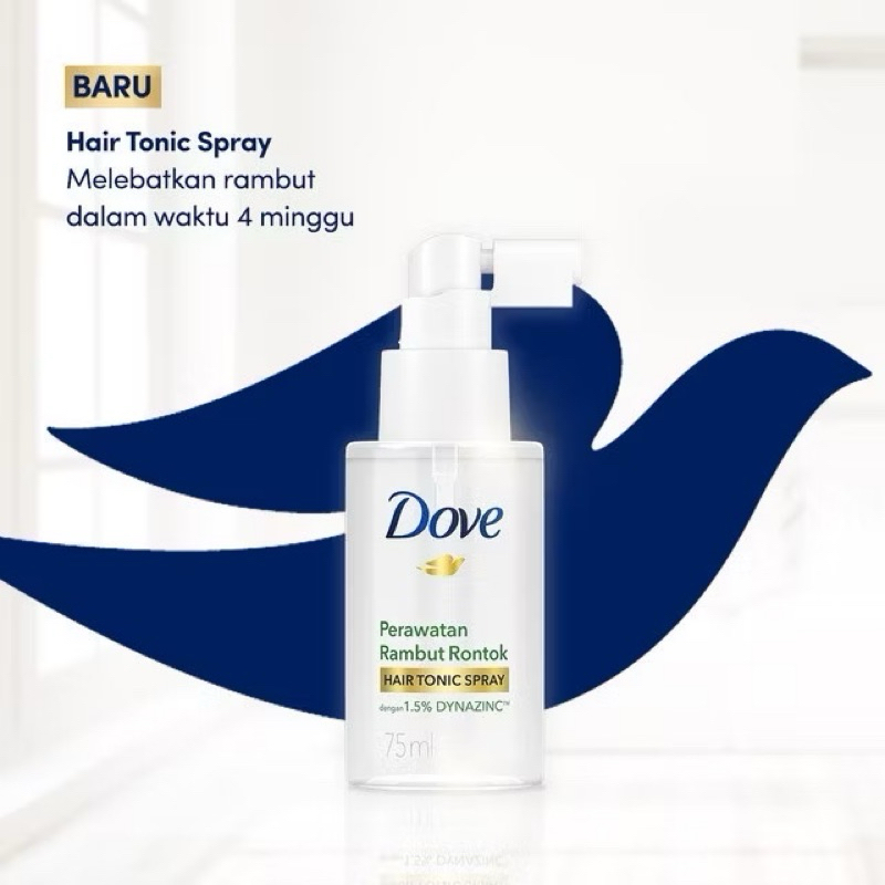 Jual Dove Hair Tonic Spray Perawatan Rambut Rontok - 75 ml | Shopee ...