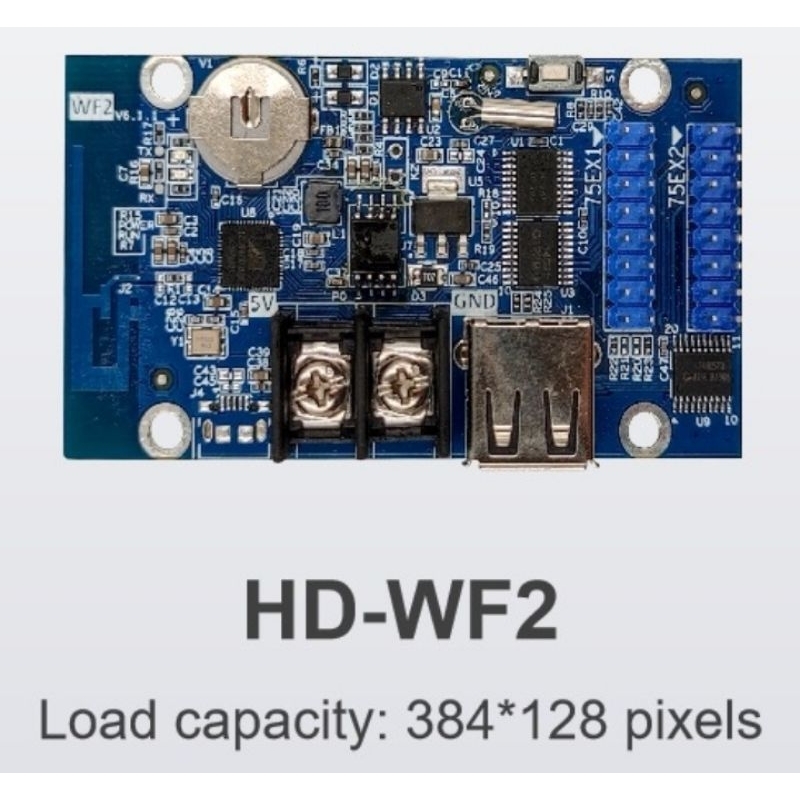 Jual Huidu HD-WF2 Controller running text/gambar Animasi untuk panel P5 ...