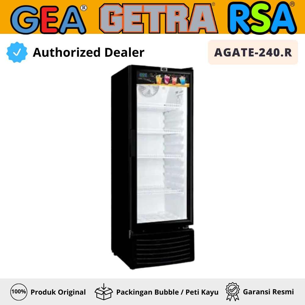 Jual Rsa Agate 240R Display Cooler Showcase Cooler Minuman 1 Pintu 4 ...