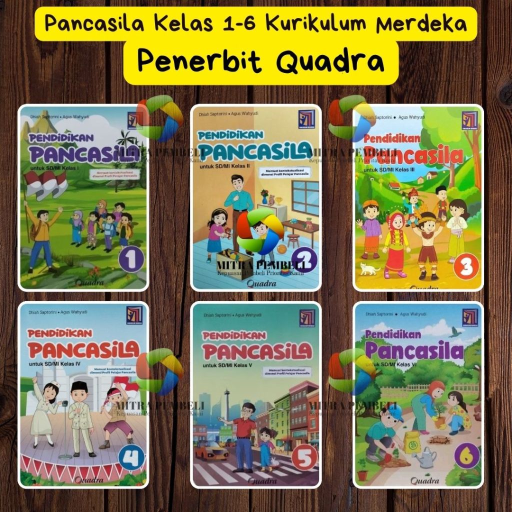 Jual Pendidikan Pancasila SD/MI Kelas 1 2 3 4 5 6 Kurikulum Merdeka CP Terbaru 2024 (Penerbit ...