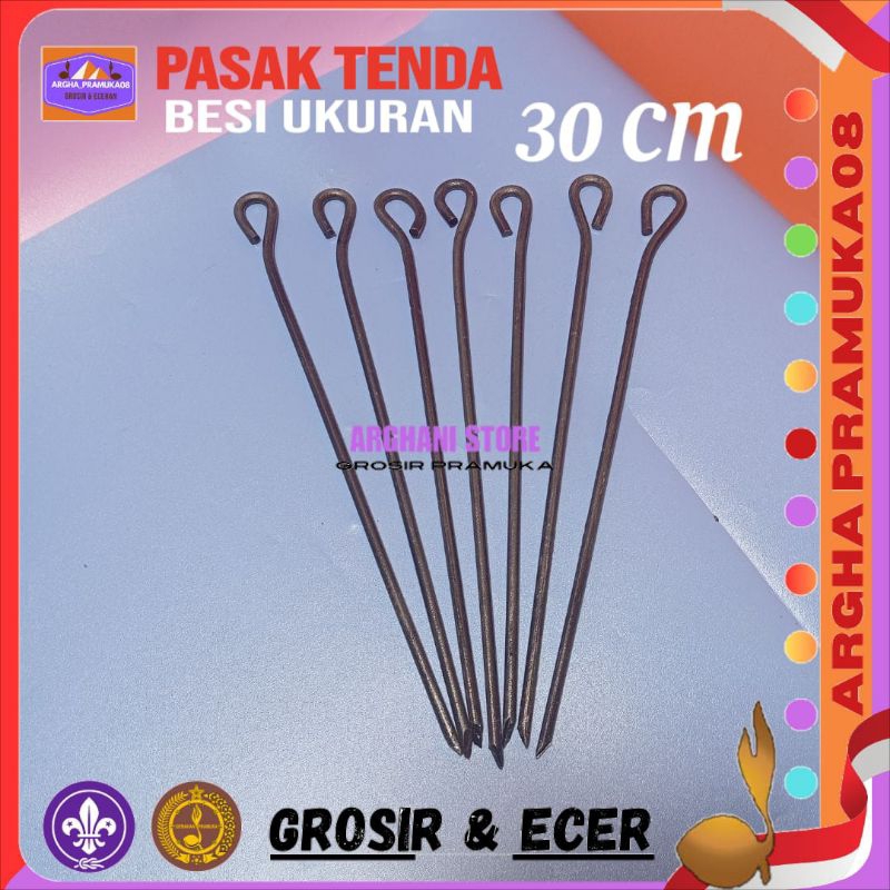 Jual Pasak Patok Tenda Besi Panjang 30 cm bijian | Shopee Indonesia
