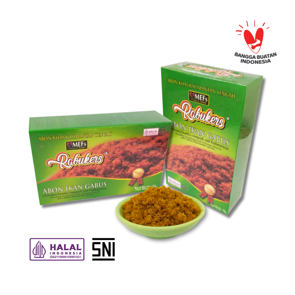 Jual Abon Ikan Gabus Original RABUKERS Oleh-Oleh Khas Palangka Raya ...