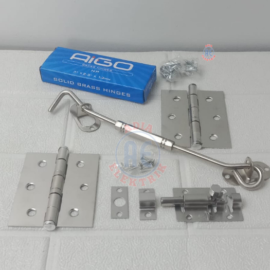 Jual Paket 1 Set Hak Angin Jendela Engsel Jendela Cantolan Penahan ...