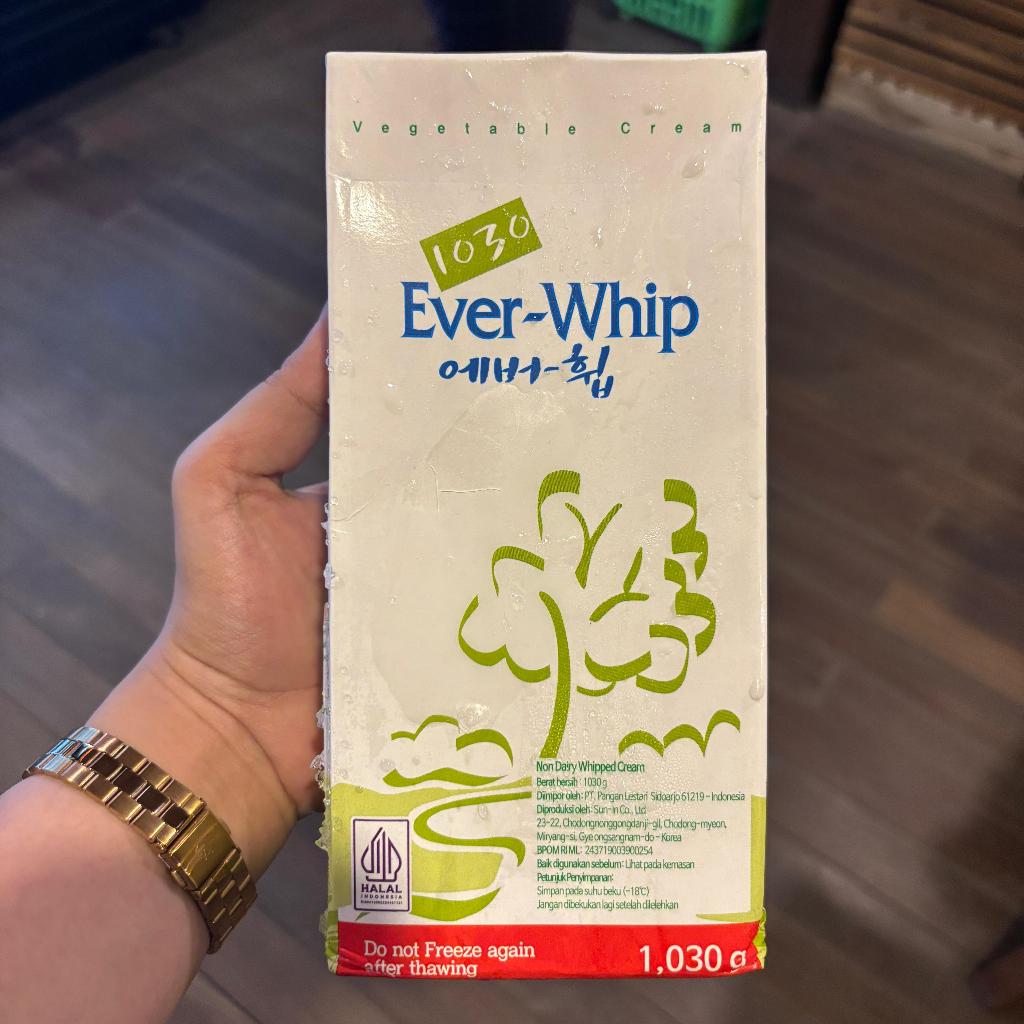Jual Ever Whip Non Dairy Whipping Cream Sugar Free 1030gr - Sugar Free ...