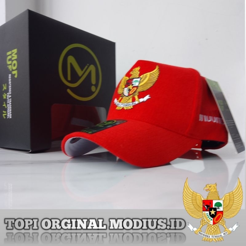 Jual TOPI GARUDA INDONESIA ORGINAL CAPS MERAH EDITION BASEBALL | Shopee ...