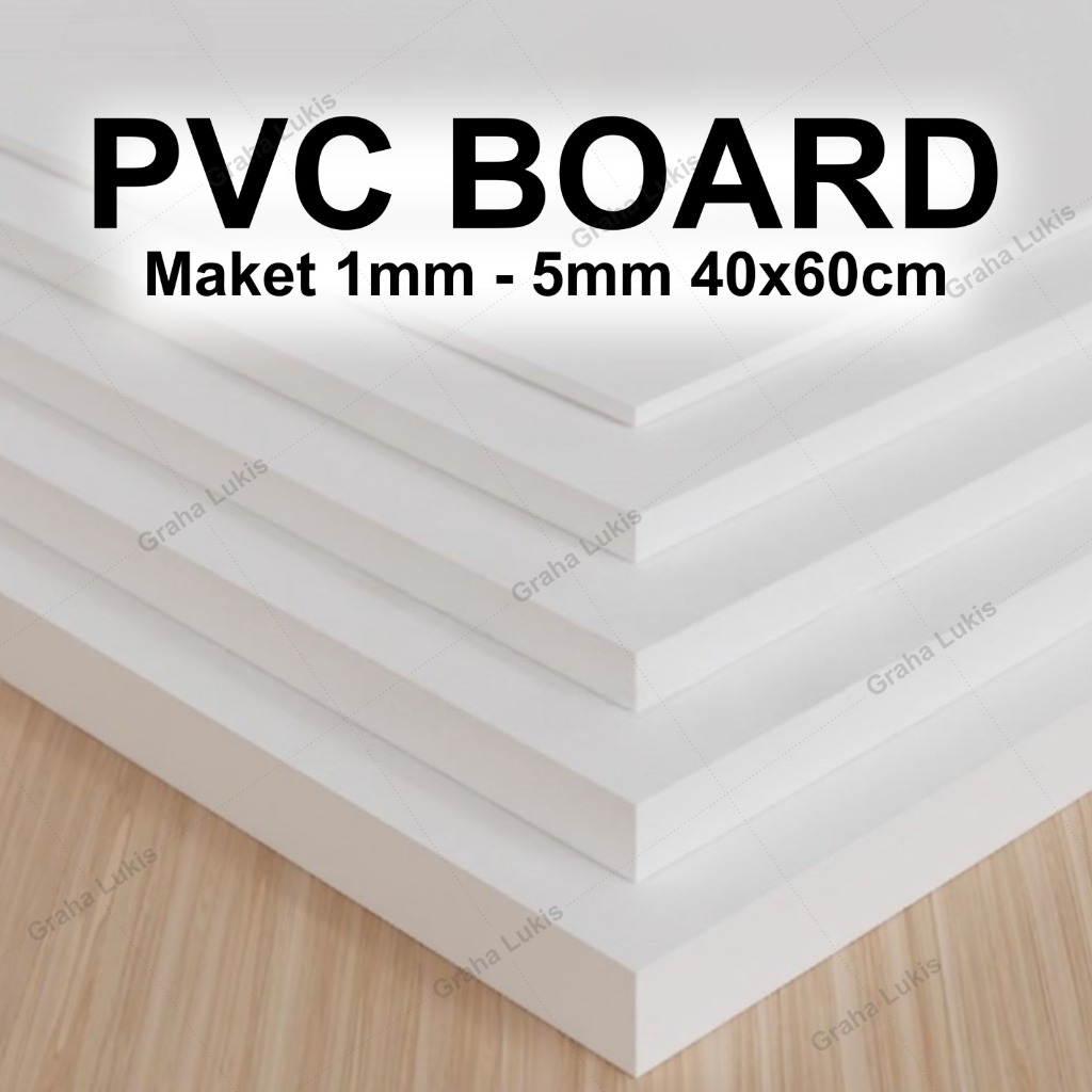 Jual PVC Board 1mm / 2mm / 3mm / 4mm / 5mm 40x60cm | Shopee Indonesia