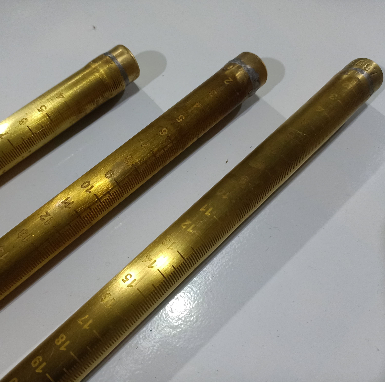 Jual Stik Ukur Stick Sounding Spbu Pertamina dipstick Kuningan 2 Meter ...
