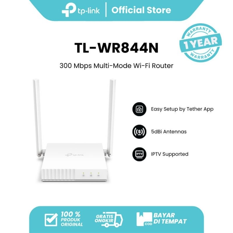 Jual TP-Link TL-WR844N 300Mbps Access Point Wi-Fi Router Tplink WR844N ...