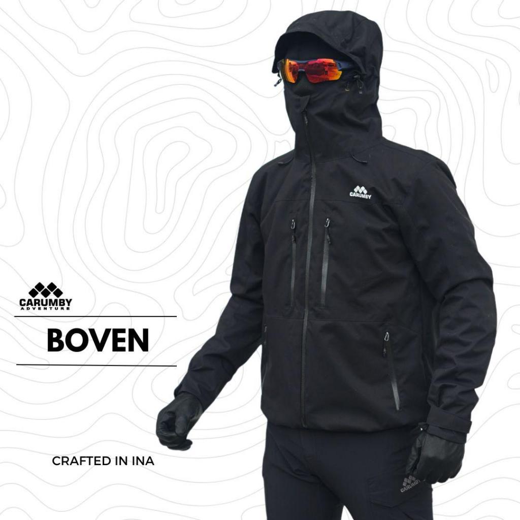 Jual Jaket Gunung Carumby Boven Polos Hitam Pria Wanita | Shopee Indonesia