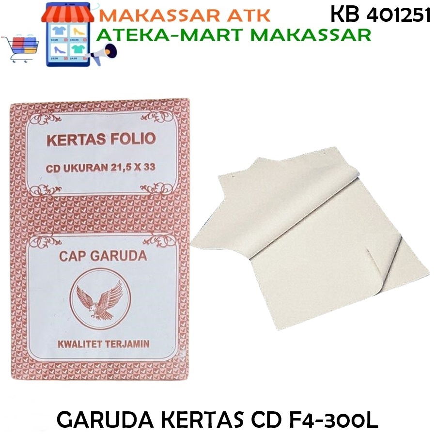 Jual [1PAK/300LBR] GARUDA KERTAS CD F4-300L KERTAS KORAN BURAM CORETAN ...