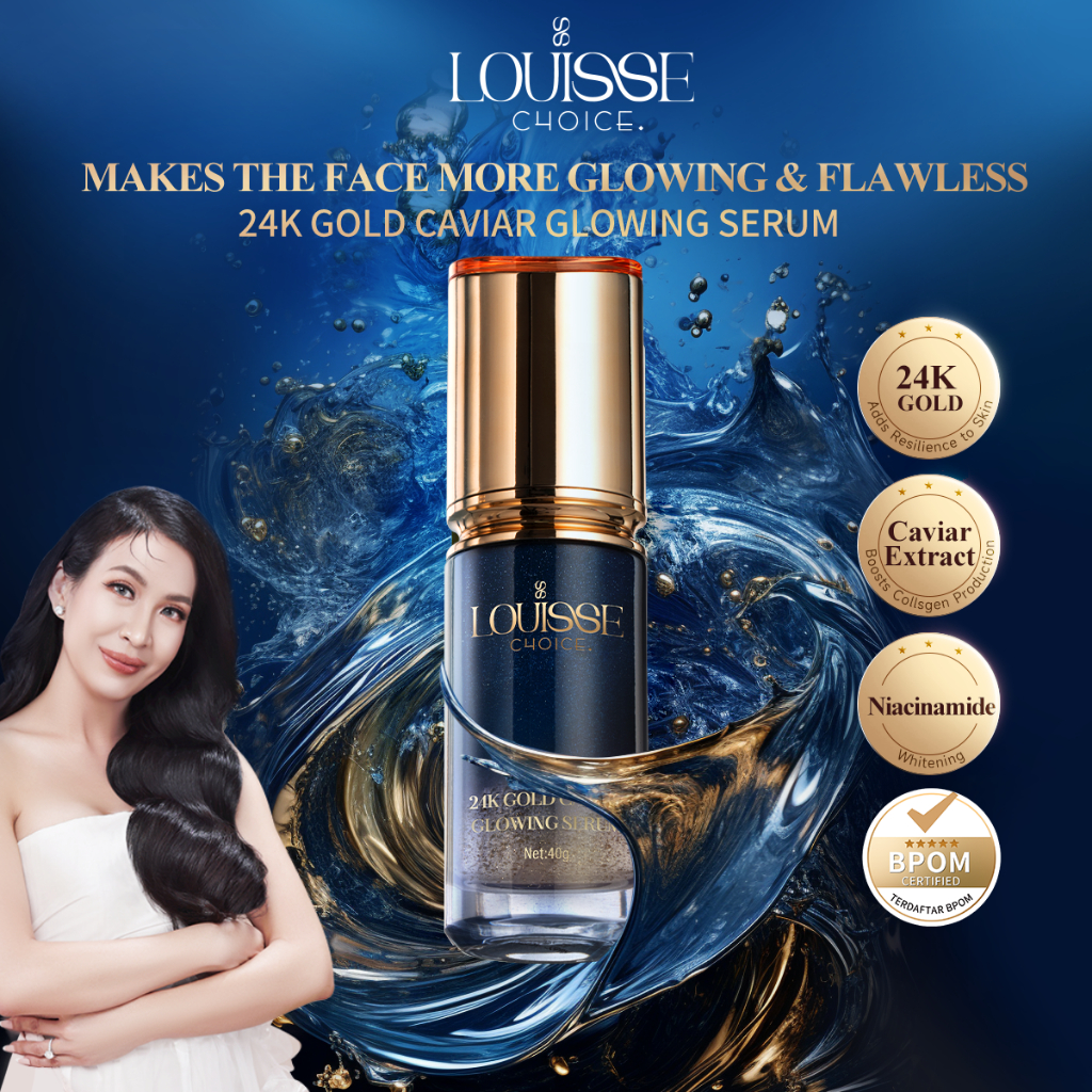 Jual [VO] Louisse Choice 24K GOLD CAVIAR GLOWING SERUM 40ml | Shopee ...